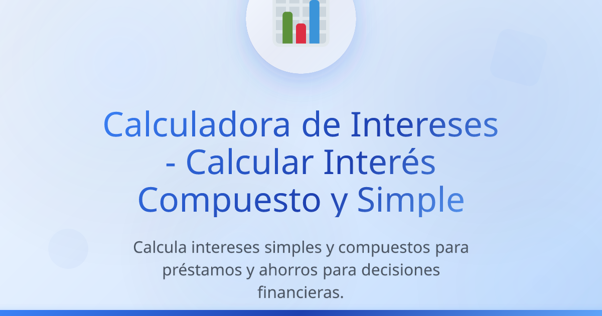 Calculadora de intereses