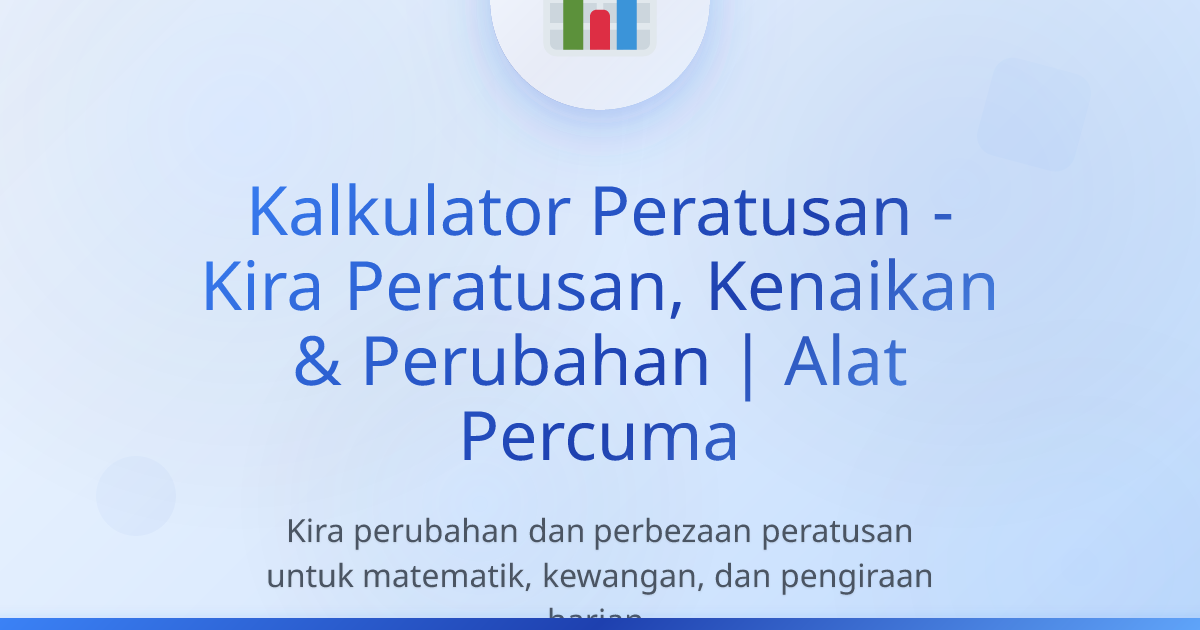 Kalkulator Peratusan