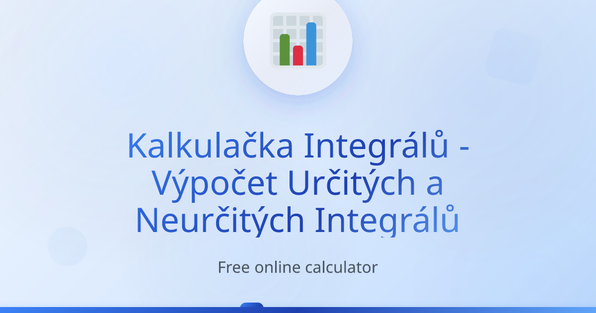 Kalkulačka integrálů
