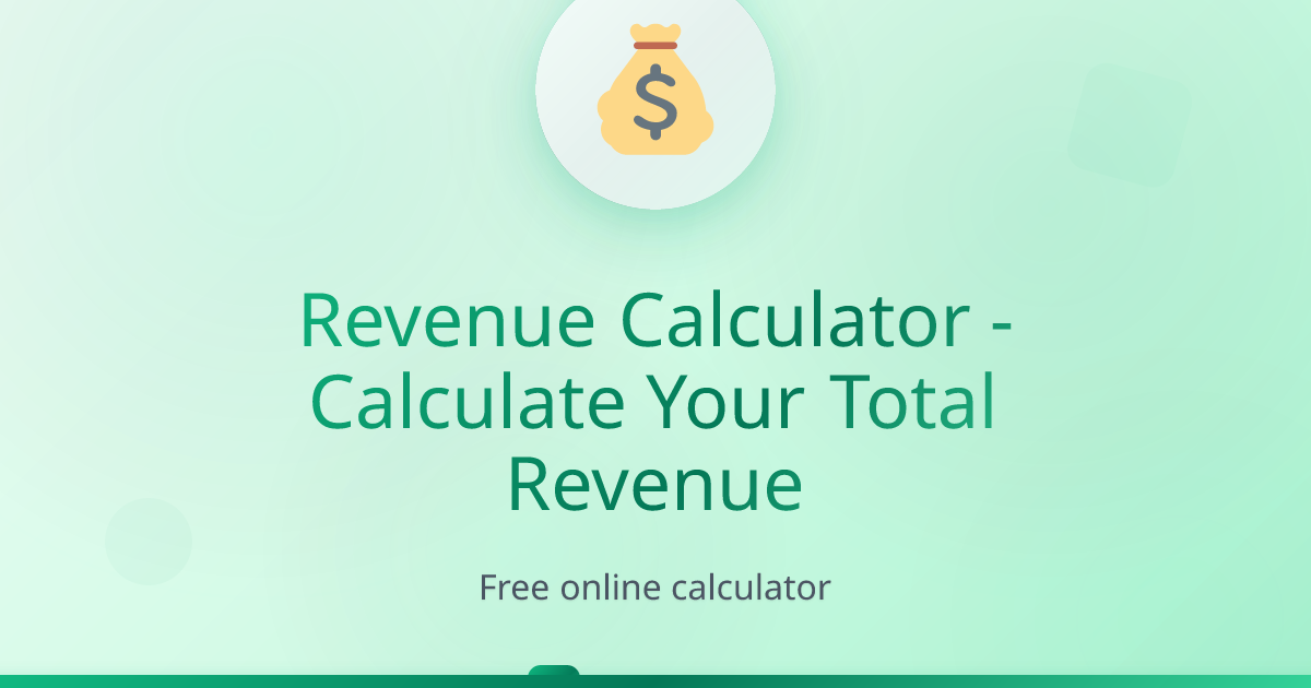 Revenue Calculator for Business Sales